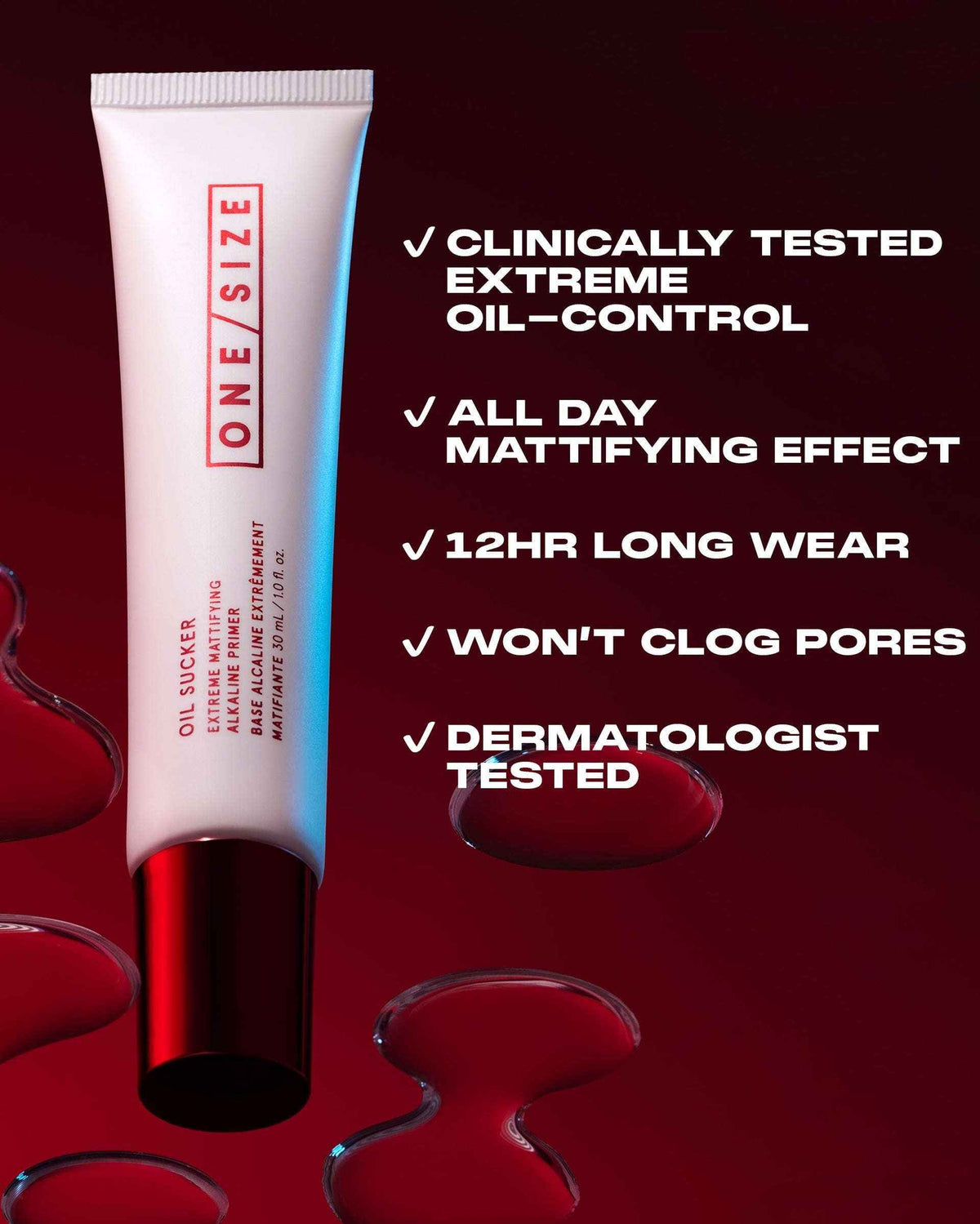 ONE SIZE OIL SUCKER EXTREME MATTIFYING ALKALINE PRIMER | Mirrors Beauty